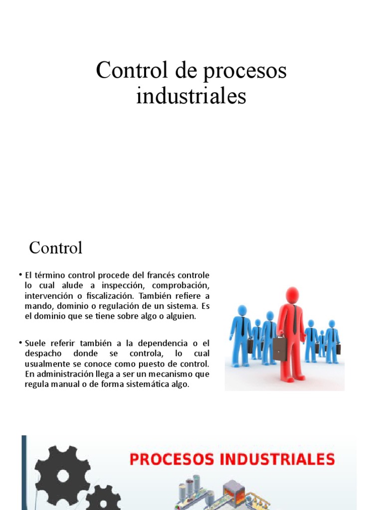 Control de Procesos Industriales | PDF | Automatización | Sistema de ...