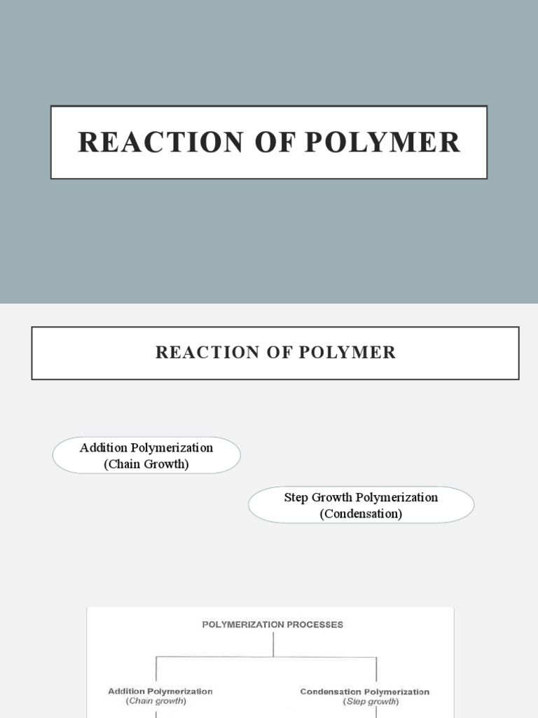 11 - Reaksi Polimerisasi | PDF | Polymerization | Chemical Product ...