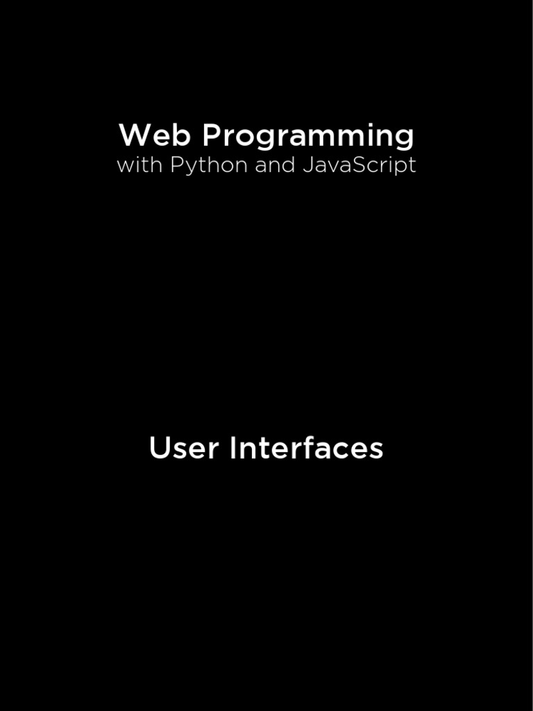 Web Programming: With Python and Javascript | PDF