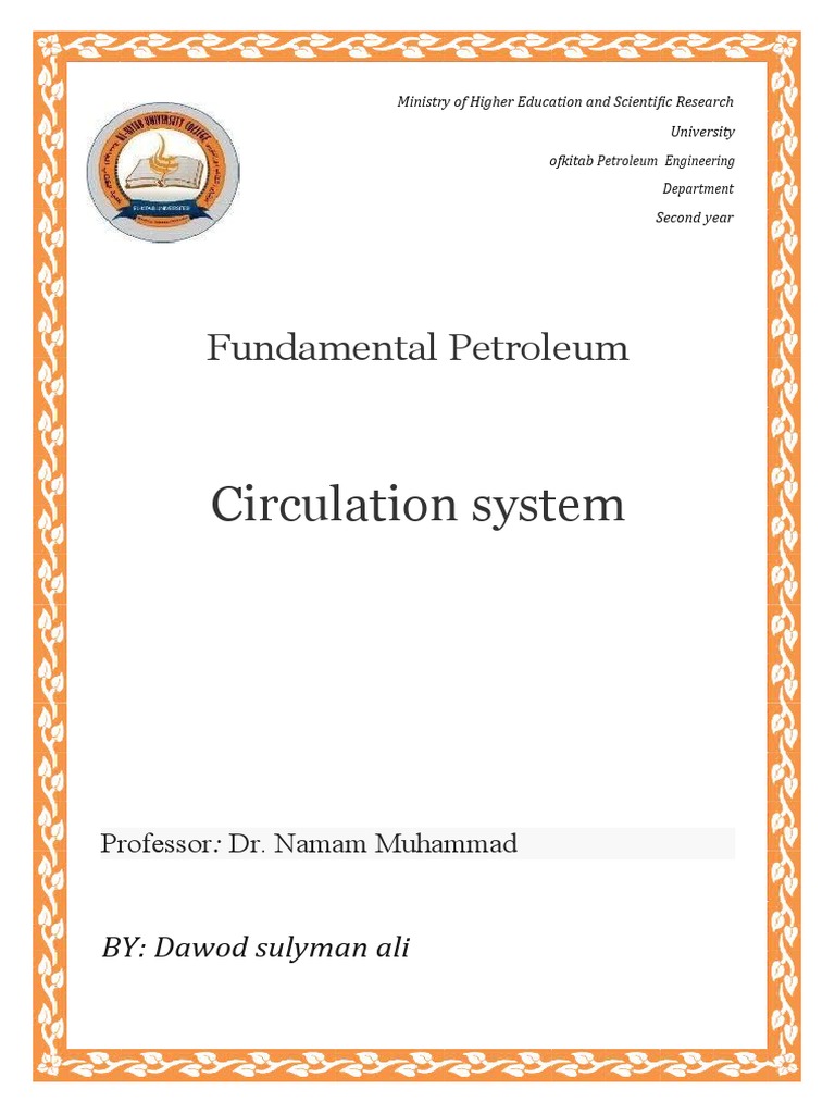 Circulation System: Fundamental Petroleum | PDF | Drilling Rig | Pump