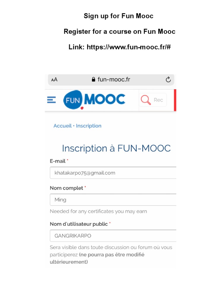TUTO Fun Mooc PDF | PDF
