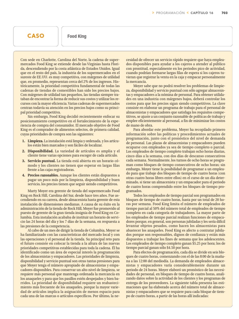 Caso Food Kings | PDF | Business | Alimentos