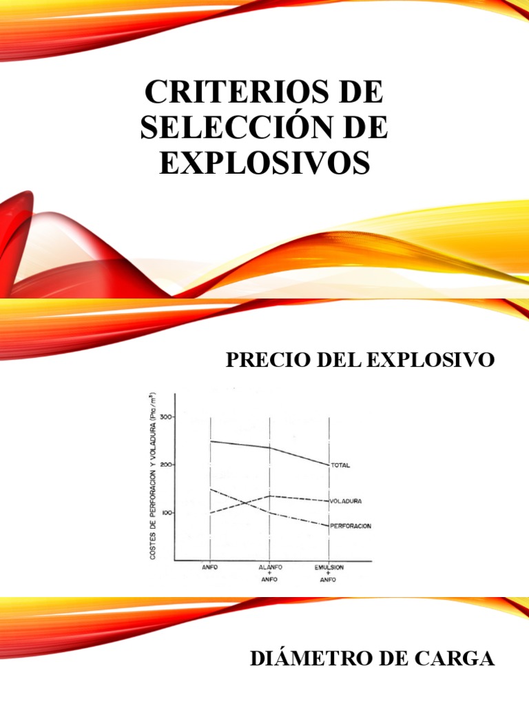 Criterios de Selección de Explosivos - 2019 | PDF
