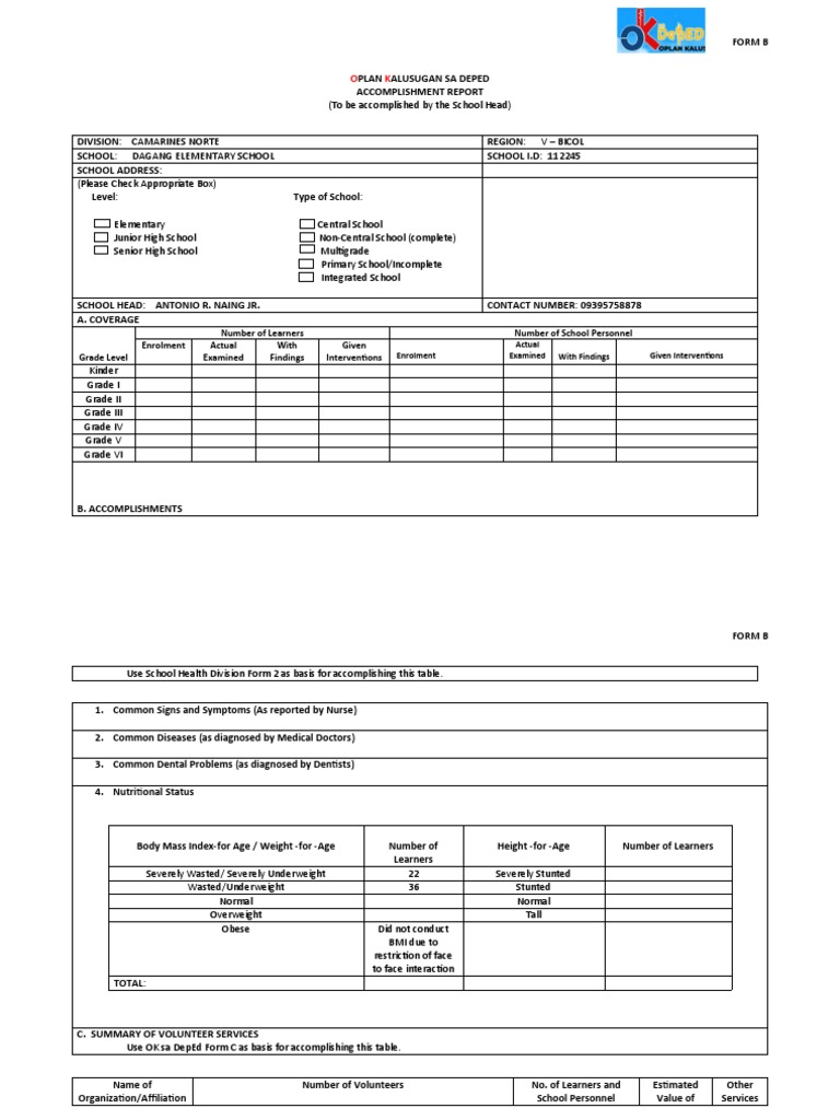 Ok Sa Deped Template | PDF | Body Mass Index | Obesity