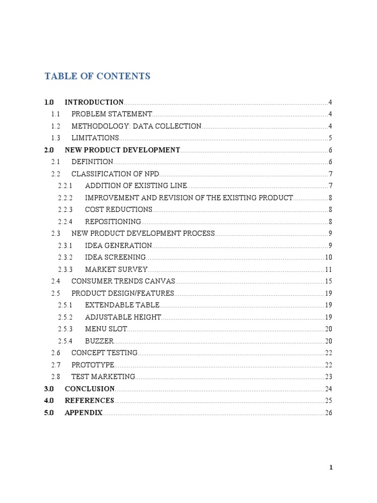 New Product Development Report | PDF | New Product Development | Survey ...