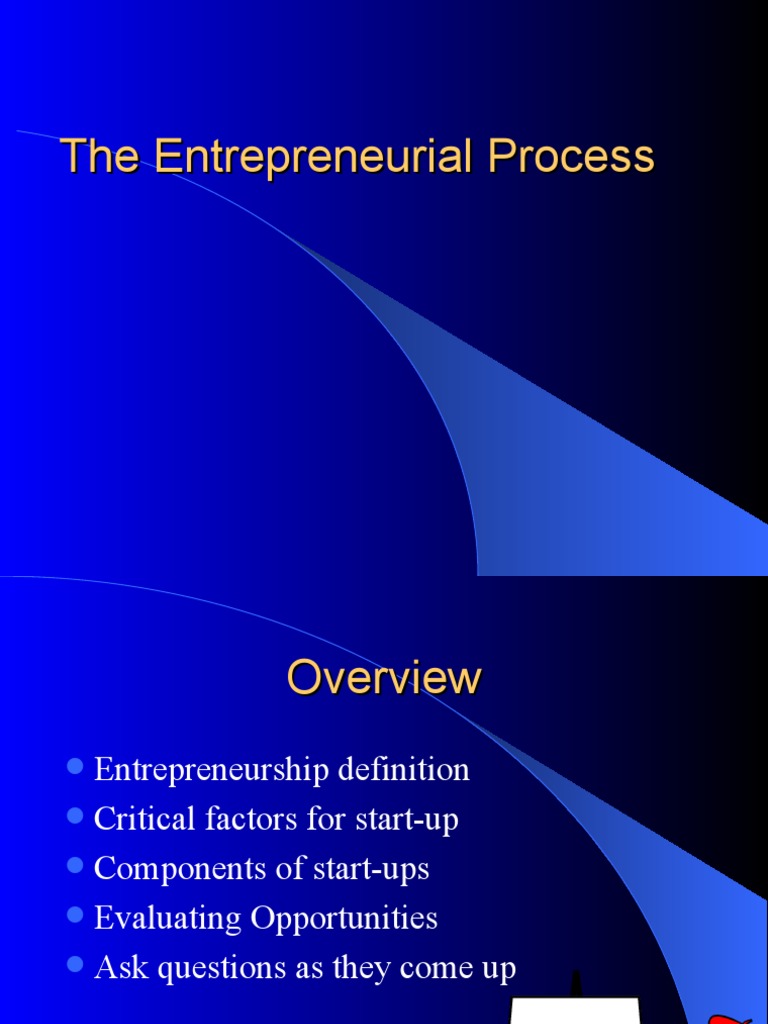 Entrepreneurial Process | PDF | Entrepreneurship | Corporate Finance