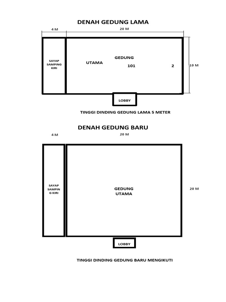 Denah Gedung Balai Desa | PDF