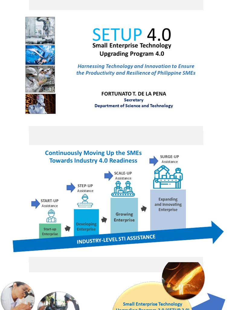 Setup: Small Enterprise Technology Upgrading Program 4.0 | PDF ...