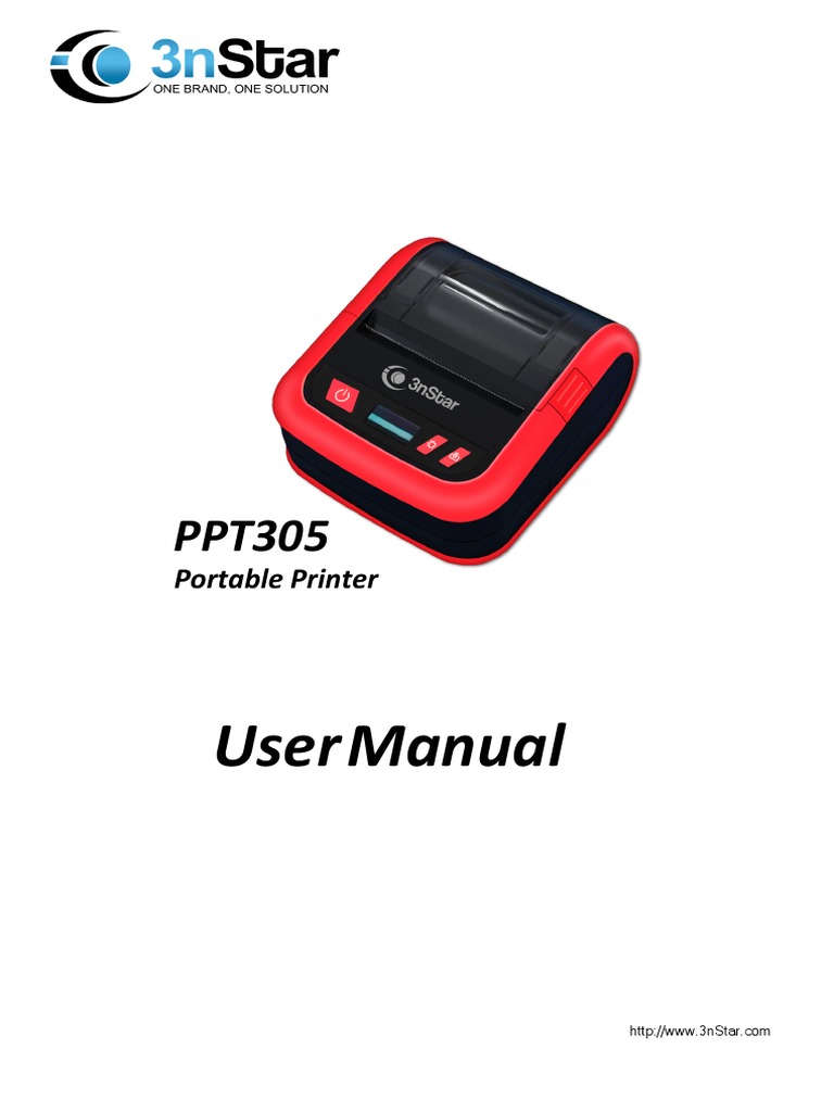 User Manual: Portable Printer | PDF | Printer (Computing) | Electrical Connector