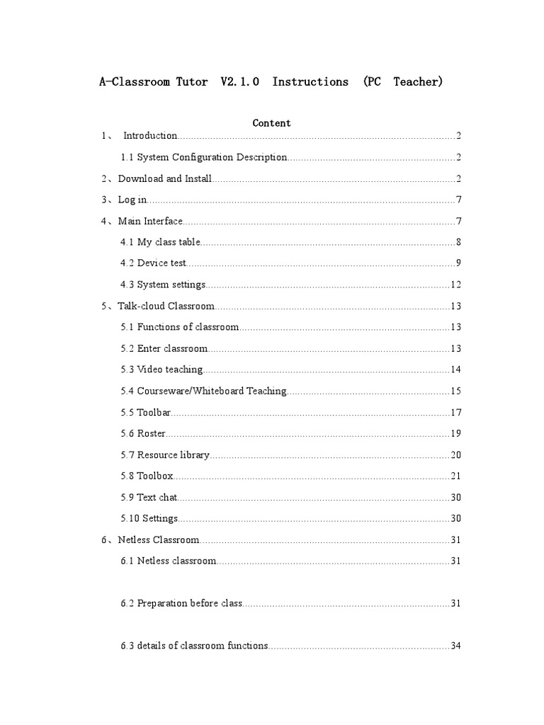 A-Classroom Tutor User Guide | PDF | Career & Growth | Computers