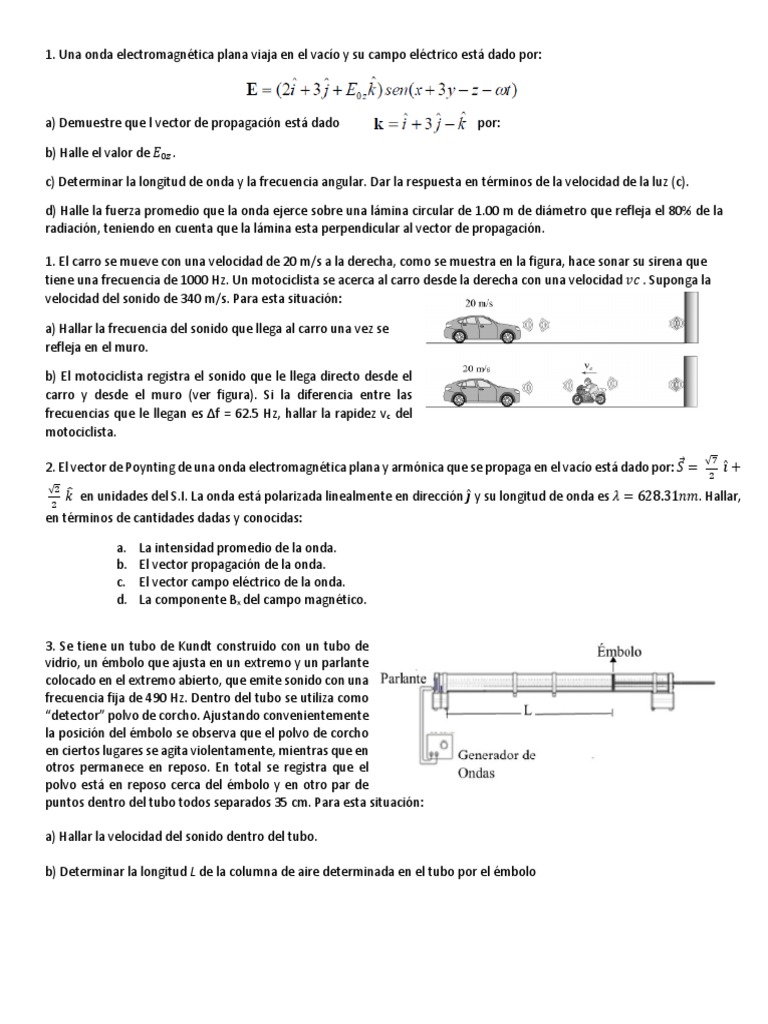 Taller Parcial Ondas | PDF | Olas | Frecuencia