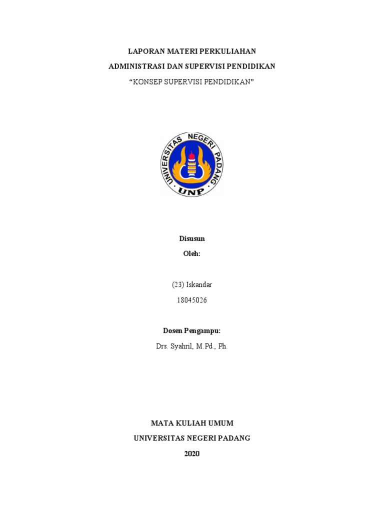 Konsep Supervisi Pendidikan | PDF