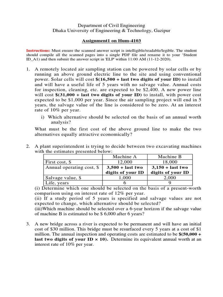 Assignment1 On Hum-4103: Must Ensure The Scanned Answer Script Is ...