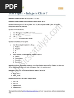 The Number System Sample Questions and Answers | PDF | Numbers ...
