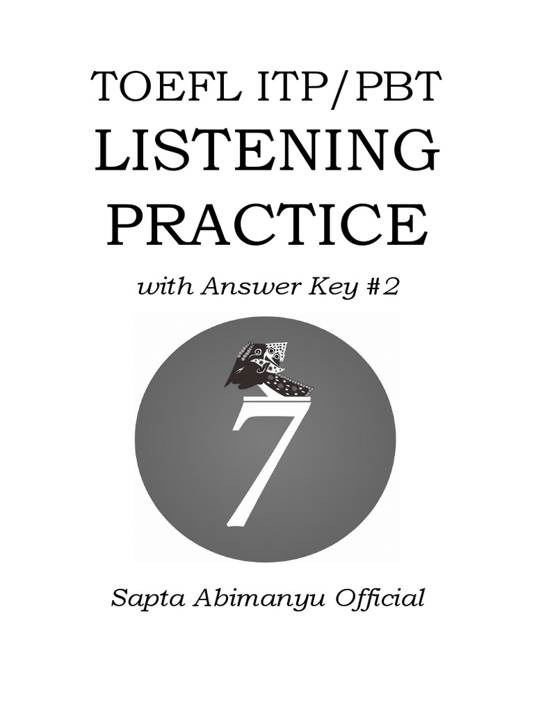 Toefl Itp PBT Listening Practice (With Answer Key) - 2 | PDF