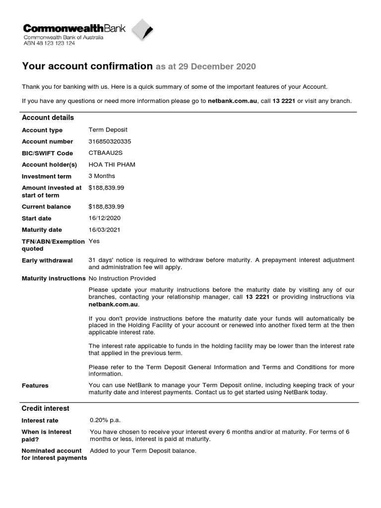 Offer Confirmation Letter PDF | PDF | Interest | Interest Rates