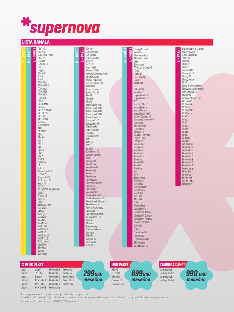 20200601-Supernova_programska_sema | PDF | English Language Television ...