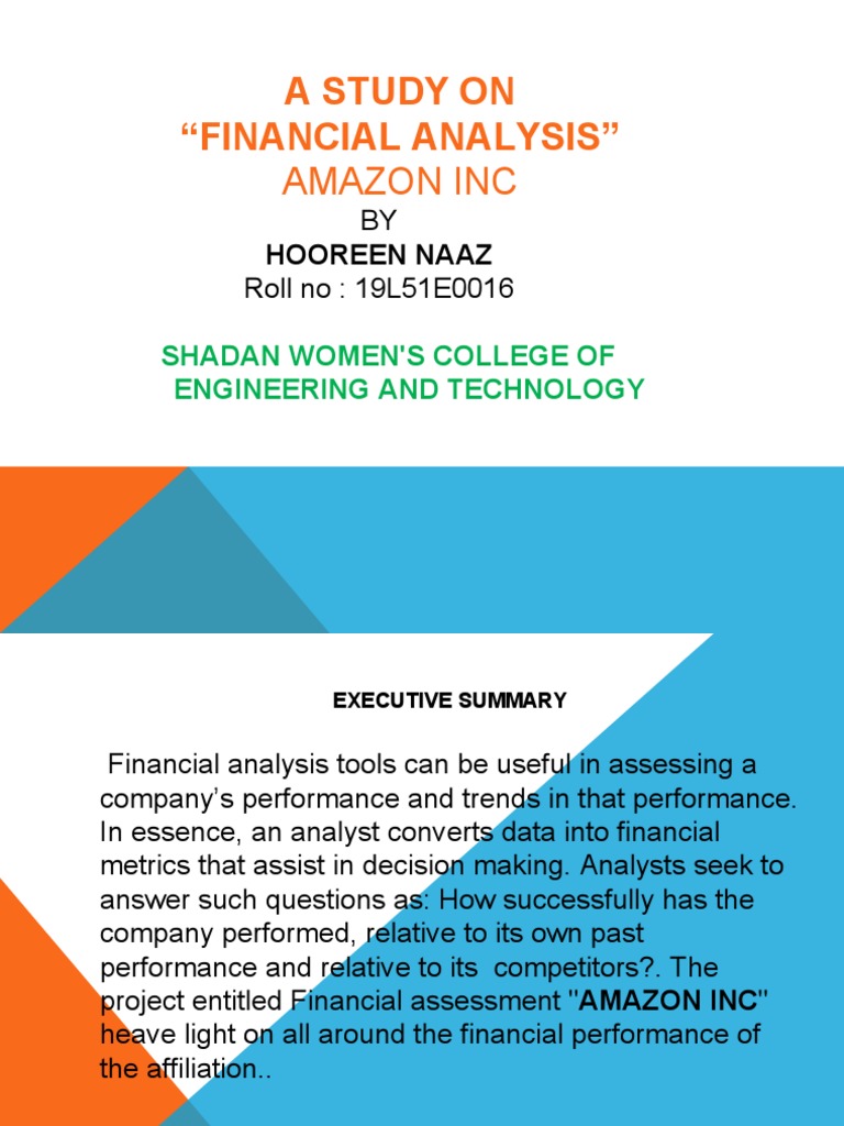 Amazon Financial Analysis Study | PDF | Data | Financial Statement