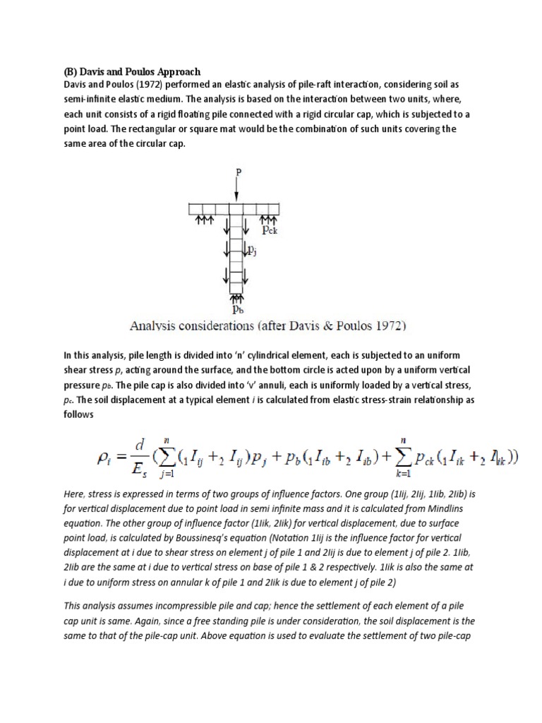 Davis and Poulos Approach | PDF | Stress (Mechanics) | Materials