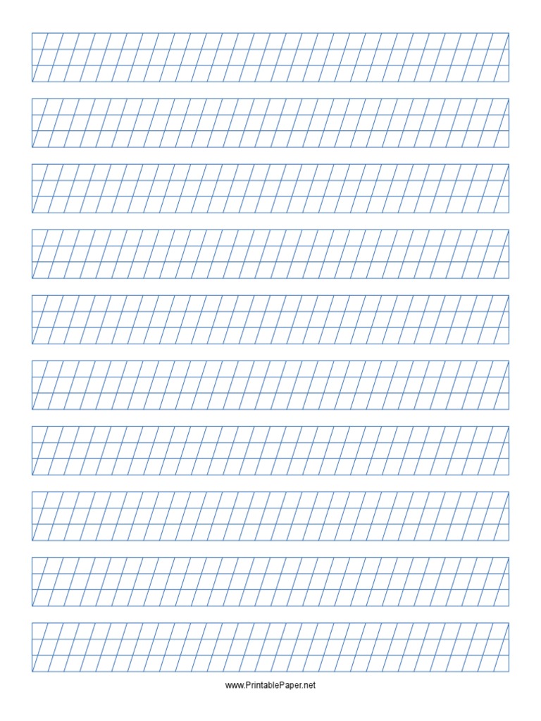 Calligraphy Guide Paper PDF | PDF