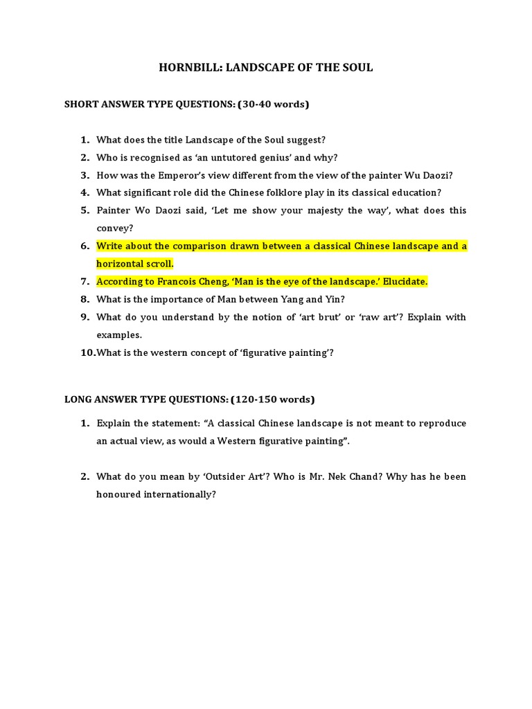 Landscape of The Soul | PDF | Classics