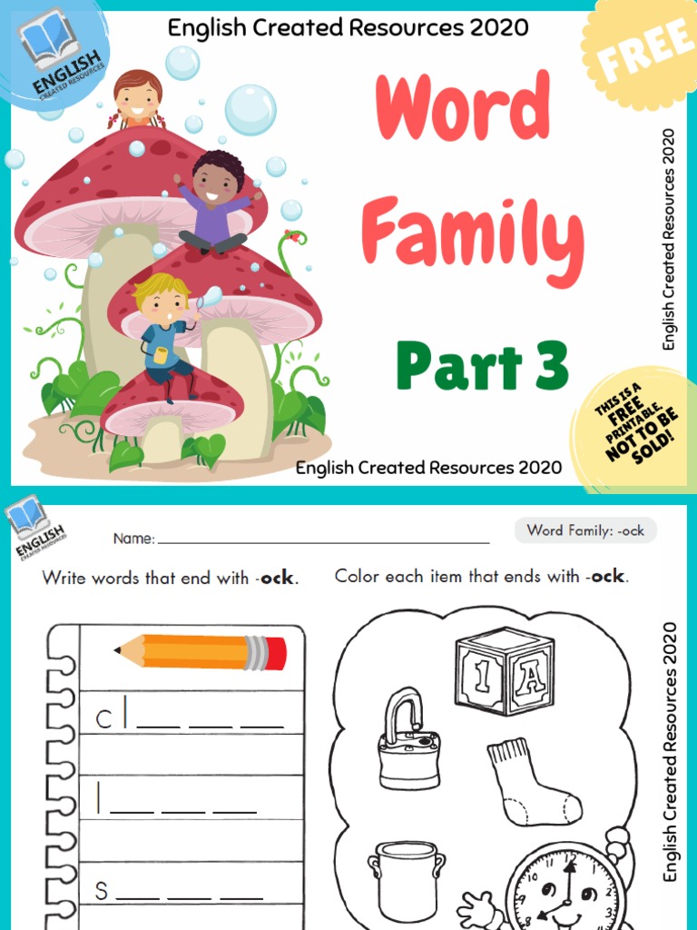 Word Family Part 3 | PDF