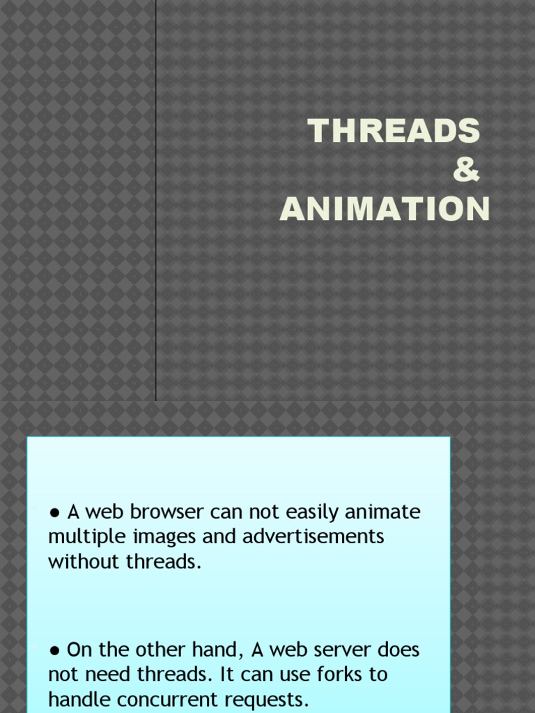 Threads & Animation | PDF