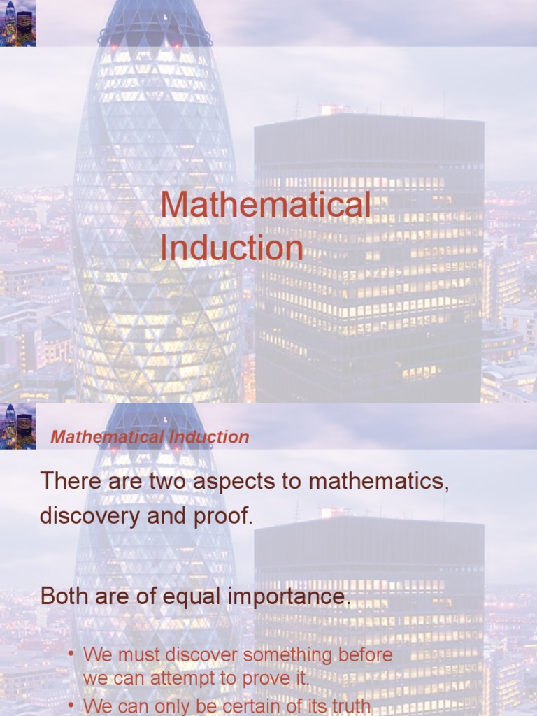 Mathematical Induction | PDF | Mathematical Proof | Philosophical ...