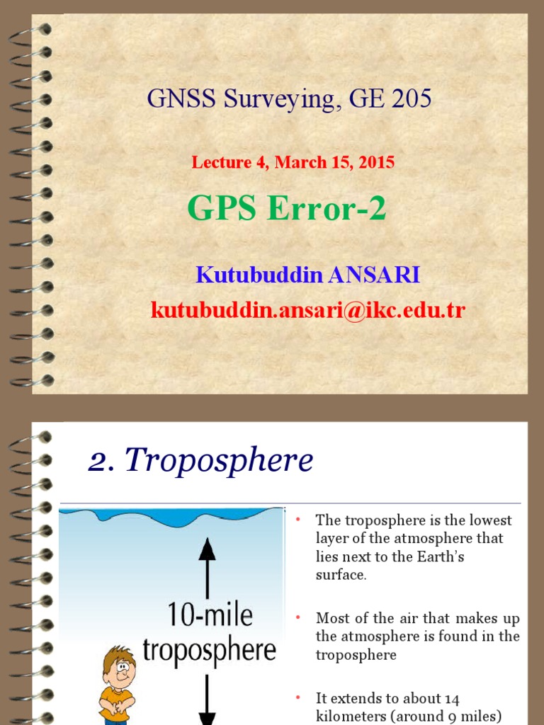 Understanding GPS Errors and Accuracy Enhancement Techniques | PDF ...