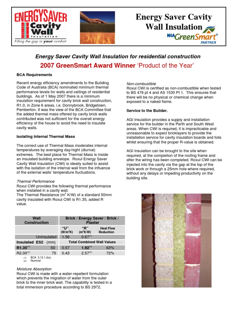 Cavity Wall Insulation Brochure BuildersAGI | Building Insulation | Wall