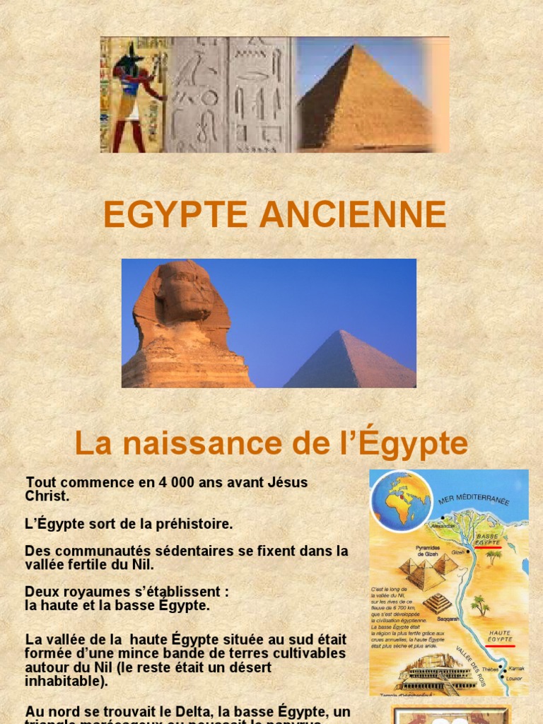 Exposé sur l'Égypte ancienne | PDF | Égypte antique | Pharaon