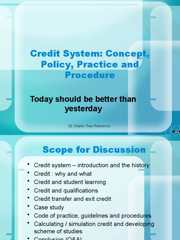Understanding the Credit System in Education | PDF | Course Credit ...