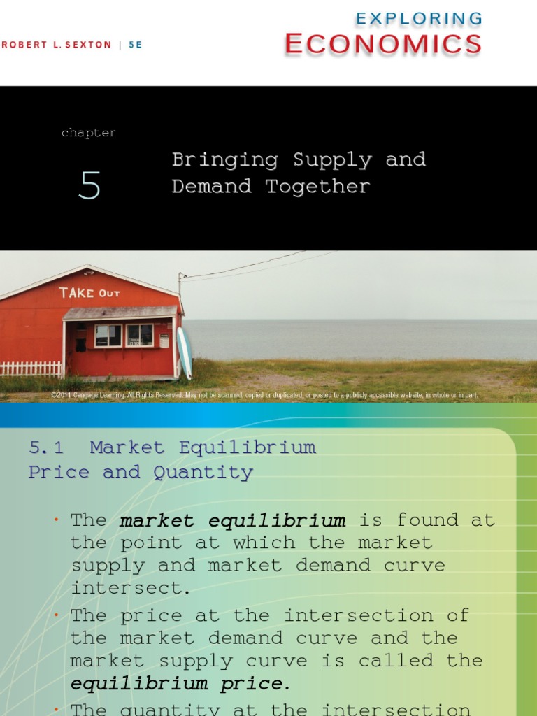 Bringing Supply and Demand Together | PDF | Economic Equilibrium ...