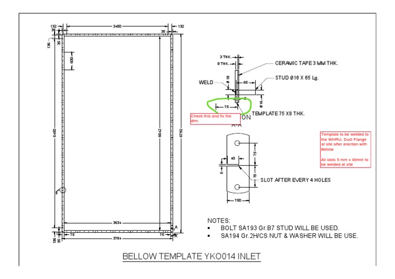 Bellow Template Yko014 Inlet | PDF | Mechanical Engineering