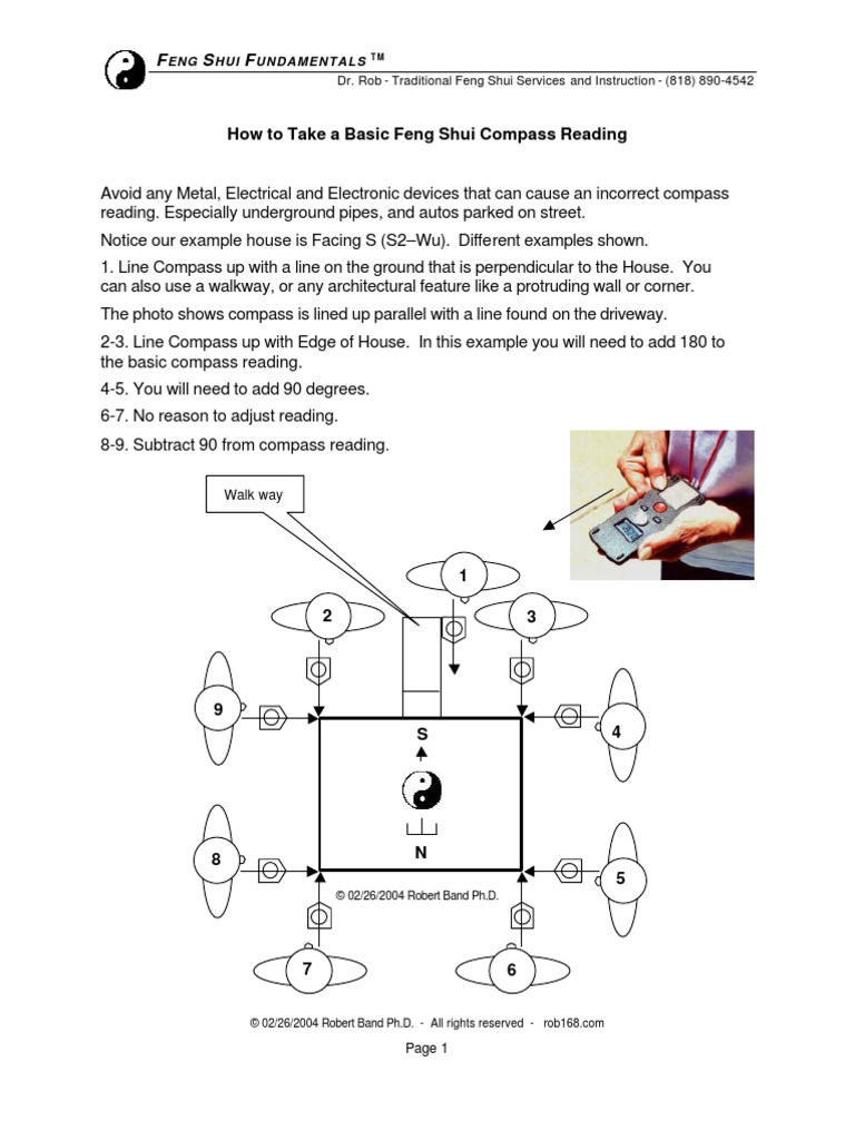 Compass Reading - Robert Band Ph. D. | PDF | Compass | Feng Shui