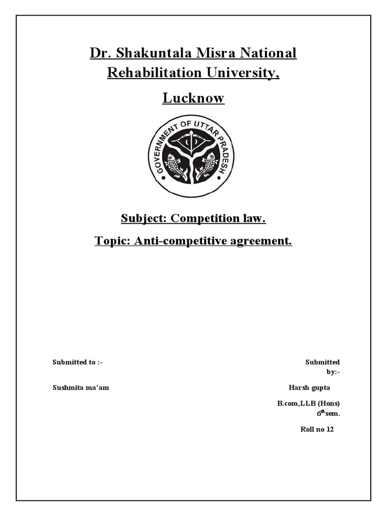 Understanding Anti-Competitive Agreements | PDF | Competition Law ...