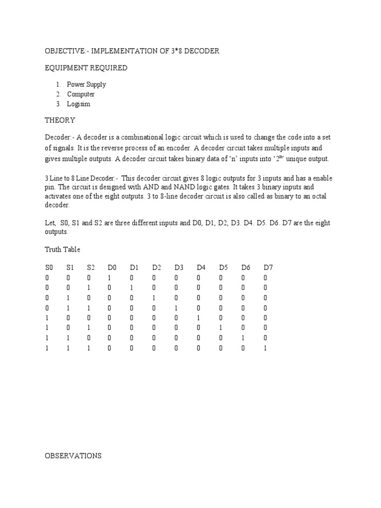 Power Supply 2. Computer 3. Logisim | PDF