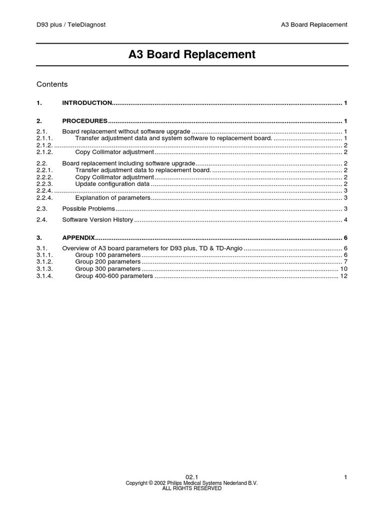 A3 Board Replacement: All Rights Reserved | PDF | Computing And ...