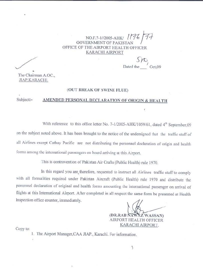 Health Declaration Form | PDF