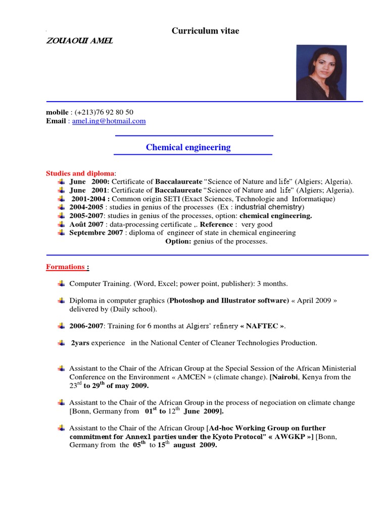 Chemical Engineering: Curriculum Vitae | PDF | Computing | Software