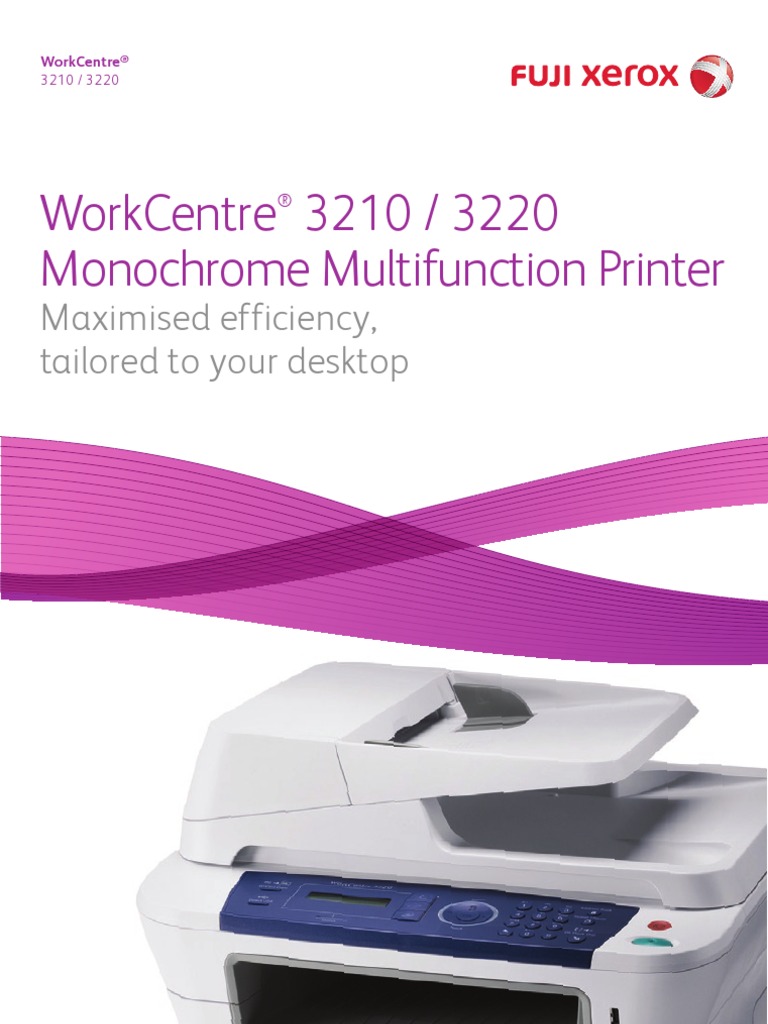 WC3210 - 3220 Brochure Web - 3887 | PDF | Printer (Computing) | Fax