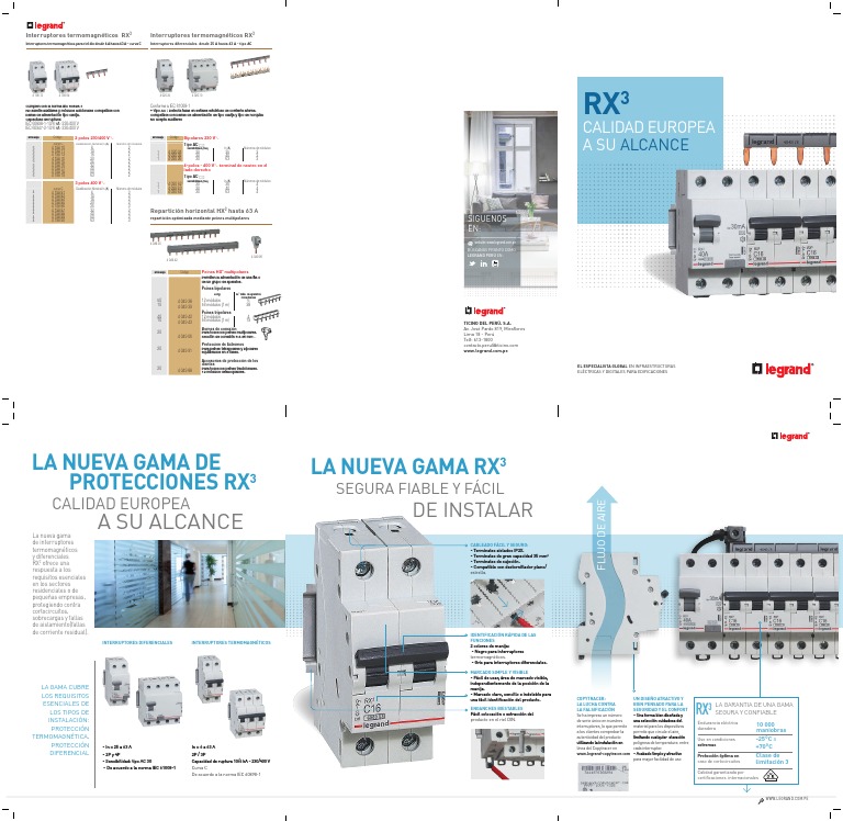 TRIPTICO RX3 Legrand PDF | PDF | Electricidad | Bienes manufacturados
