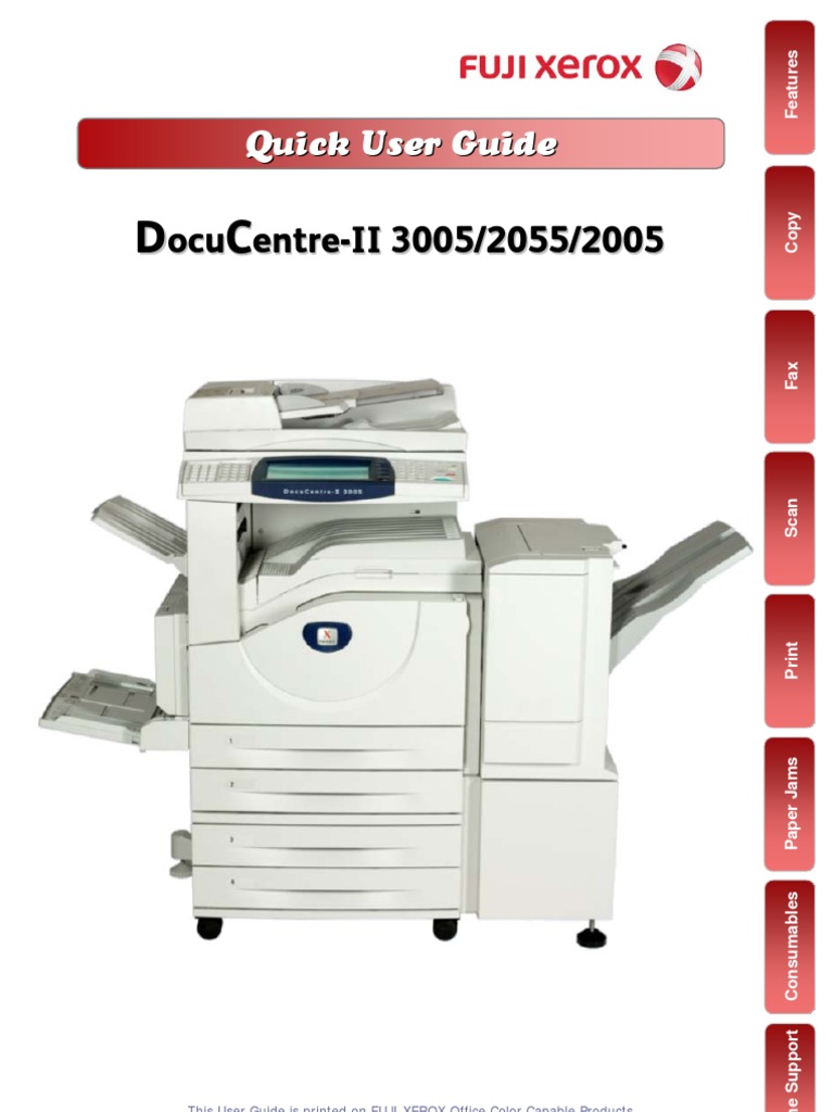 DocuCentre-II 3005 - 2055 - 2005 | PDF | Fax | Page Layout