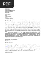 Co-op Reference Letter Samples | PDF | Board Of Directors