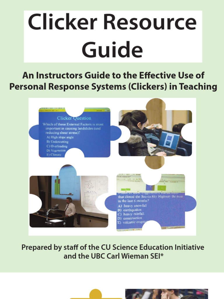 An Instructors Guide To The Effective Use of Personal Response Systems ...