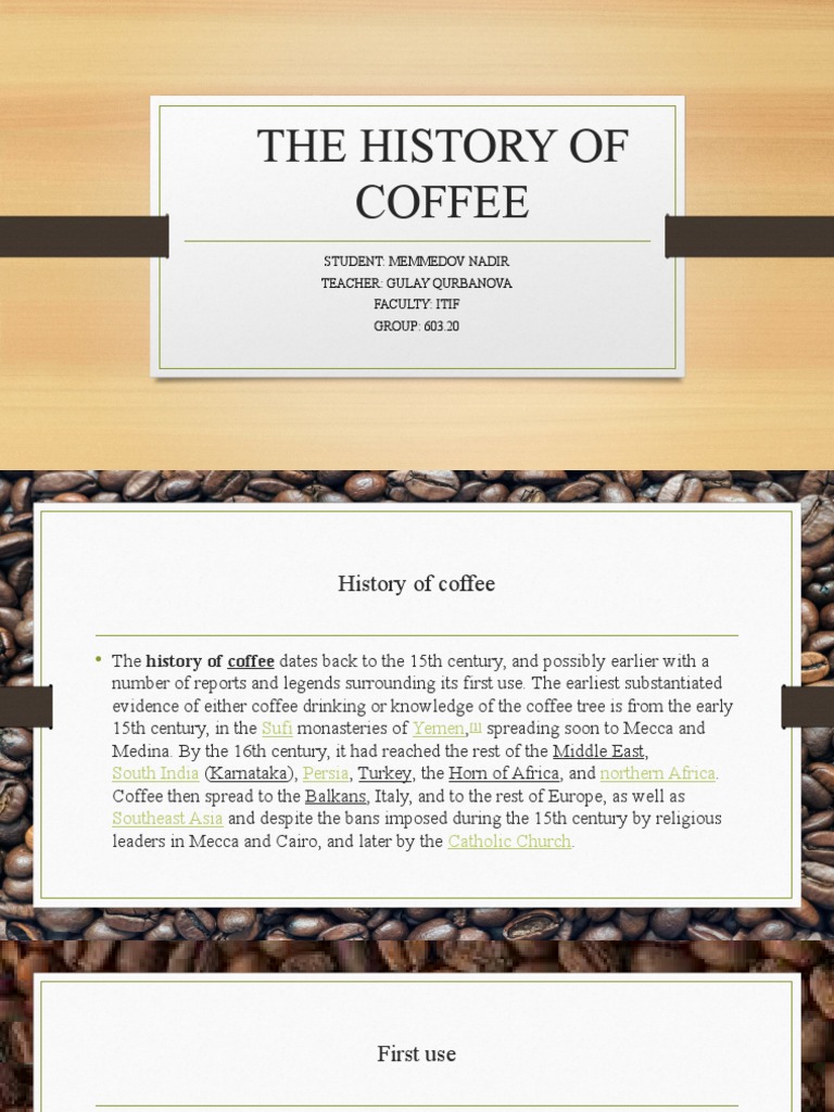 Timeline of Coffee's Historical Journey | PDF | Coffee | Coffeehouse