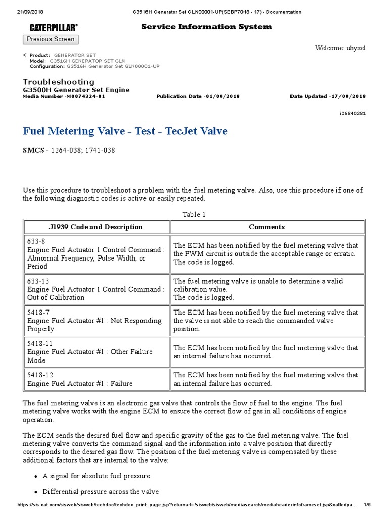 Fuel Metering Valve - Test - TecJet Valve PDF | PDF | Valve ...