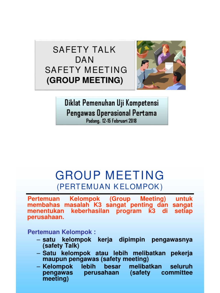 7 Pertemuan K3 Pit Meeting | PDF