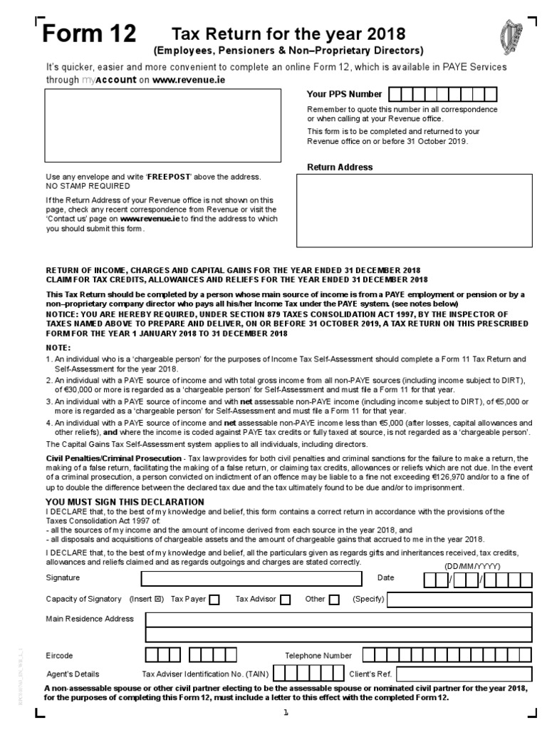 Form12 PDF | PDF | Pension | Taxes
