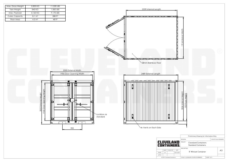 Preliminary Drawing For Information Only: Revision: Project: Do Not ...